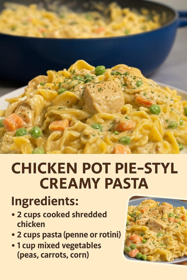 Chicken Pot Pie–Style Creamy Pasta – Recipes Pro