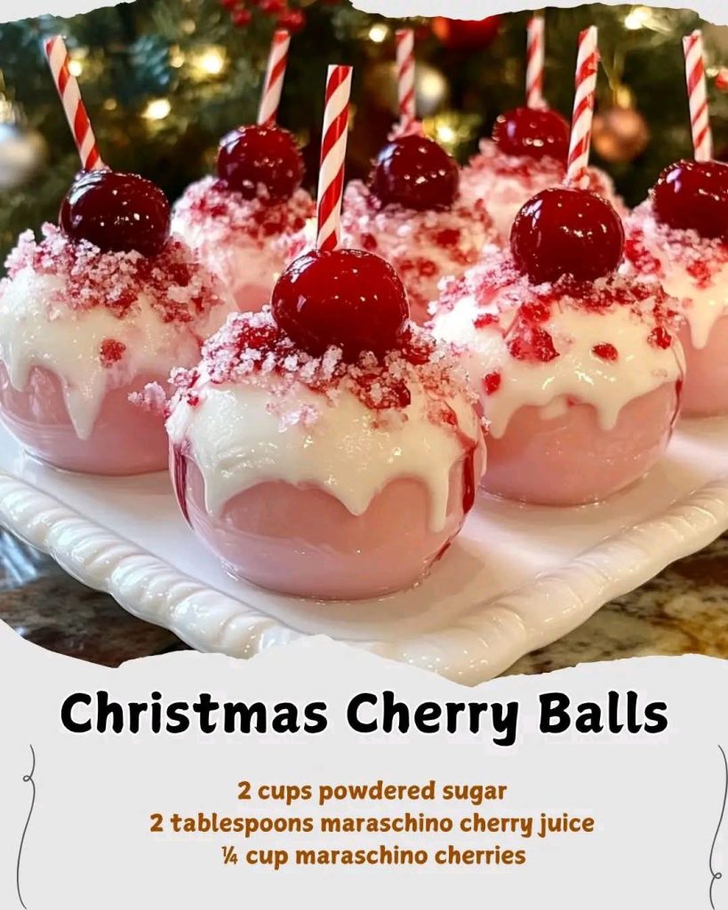 Christmas Cherry Balls – Recipes Pro