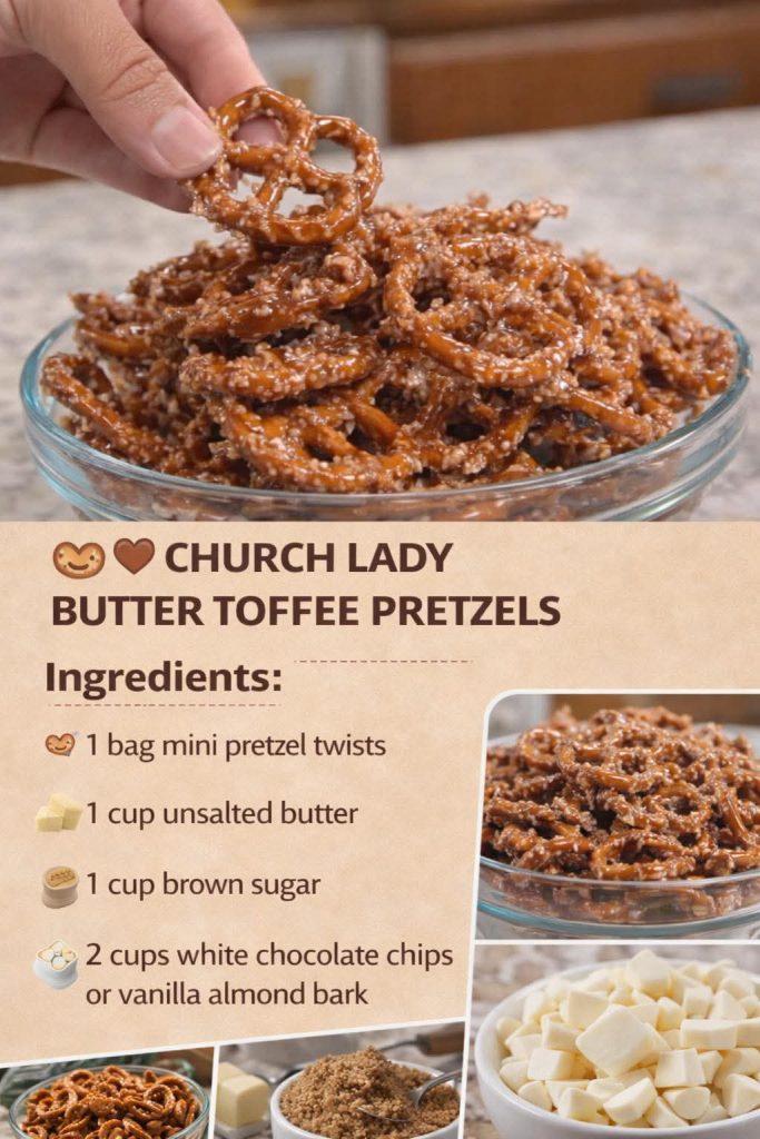 Church Lady Butter Toffee Pretzels – Recipes Pro