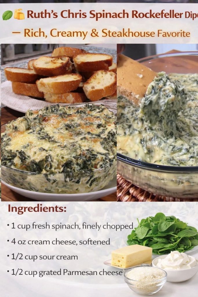 Ruth’s Chris–Style Spinach Rockefeller Dip – Recipes Pro