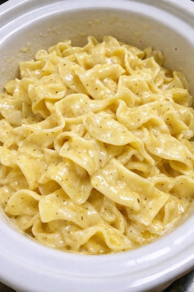 Slow Cooker Amish Mustard Cream Noodles – Recipes Pro